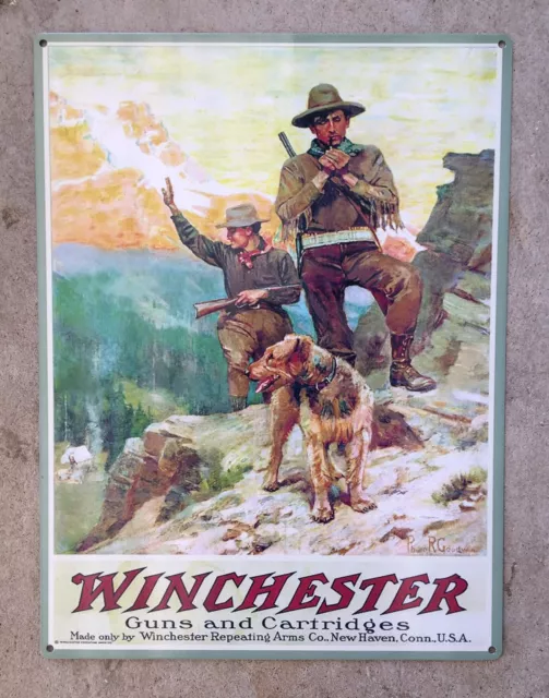 WINCHESTER GUNS HUNTING Rifle Gun NRA John Clymer Vintage Poster Ad ... WINCHESTER GUNS HUNTING Rifle Gun NRA John Clymer Vintage Poster Ad ...