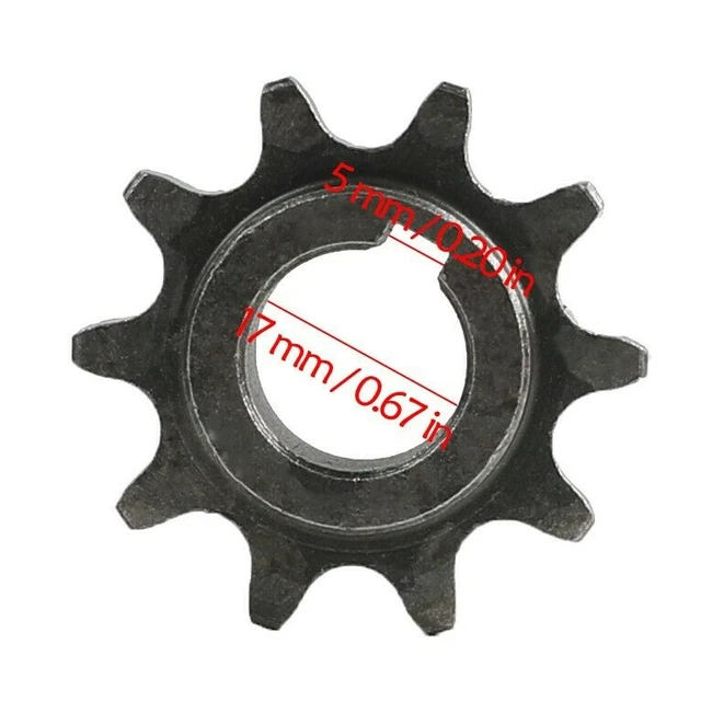 SPROCKET 10 TOOTH C Type 40/41/420 Chain 17mm Bore 5mm Keyway for ...