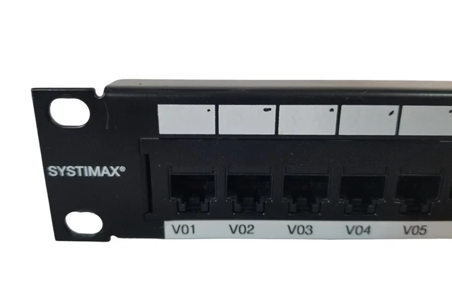 SYSTIMAX COMMSCOPE PATCH Panel Cat.6 Rack Mount 1100 24-Port $69.00 ...