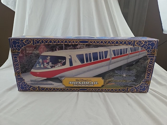WALT DISNEY WORLD Monorail Track Train Set Theme Park Exclusive Box Red ...