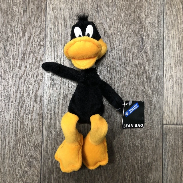 VTG WARNER BROTHERS Studio Store Daffy Duck 9" Plush Beanie Bean Bag ...