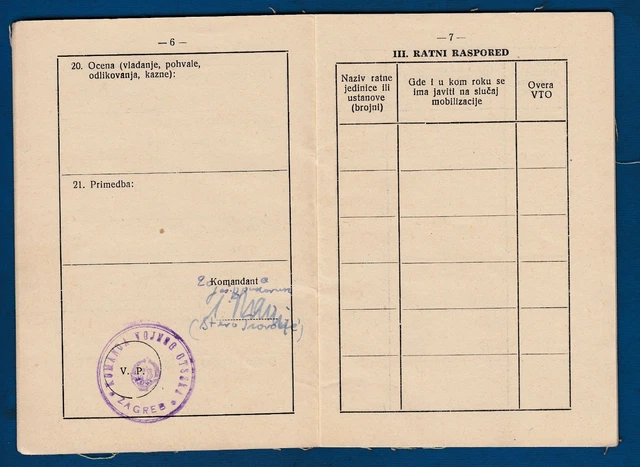 JNA - YUGOSLAV People's Army, military ID CARD+ YNA PARATROOPERS UNITS ...