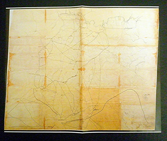 CIVIL WAR MAP GEN.MCPHERSON'S BLOOD STAINED FIELD MAP 1864 repro $0.99 ...