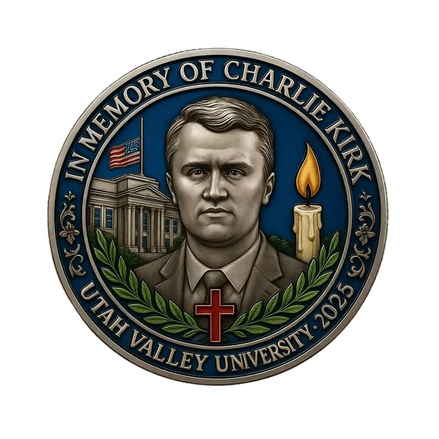 CHARLIE KIRK MEMORIAL Coin, Young Hero of US 1993-2025 for Charlie's ...