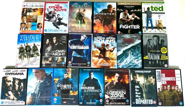 20 DVD BUNDLE Set Mark Wahlberg Matt Damon Rock Star Fighter Film Movie ...