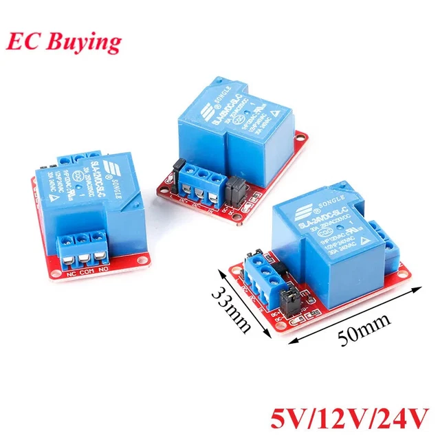 1/2 CHANNEL 30A Relay Module with Optocoupler Isolation - 5V/24V $6.03 ...