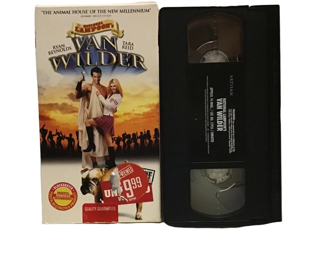 National Lampoons Van Wilder Vhs Unrated Version Blockbuster Sticker C