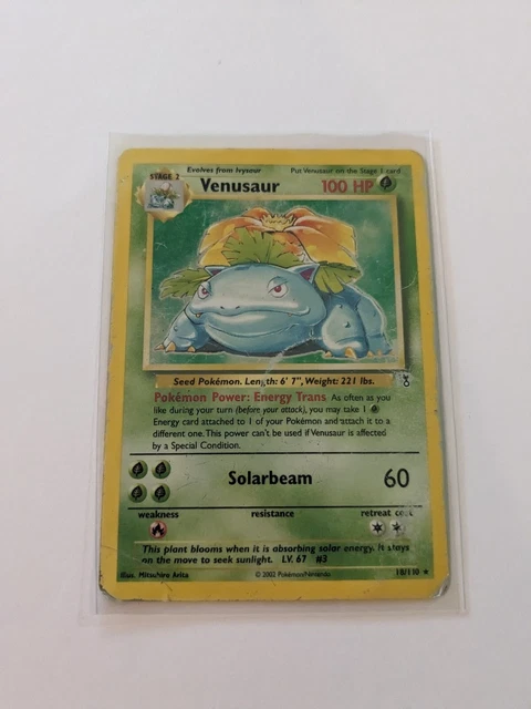 POKEMON VENUSAUR 18/110 Legendary Collection Holo Very Rare WOTC Played ...