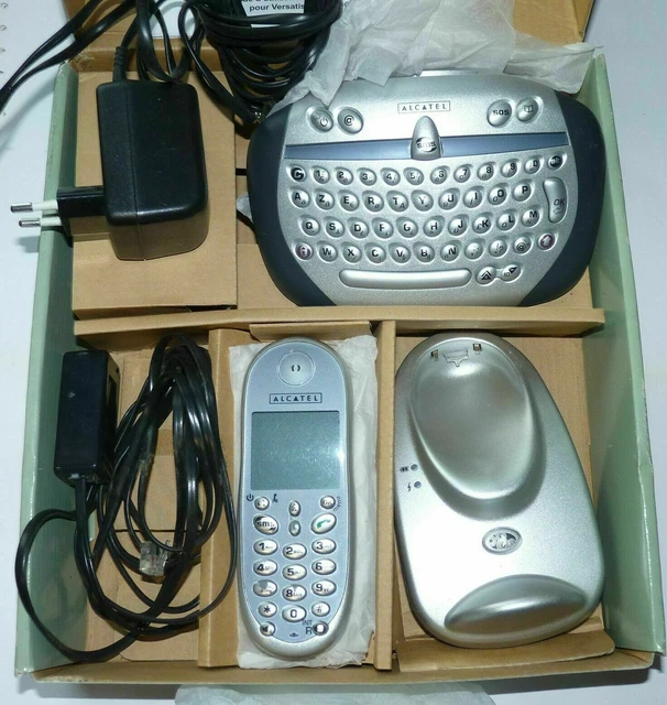 RARE TELEPHONE SANS Fil Dect Et Son Clavier Sms Alcatel Versatis 1190 ...