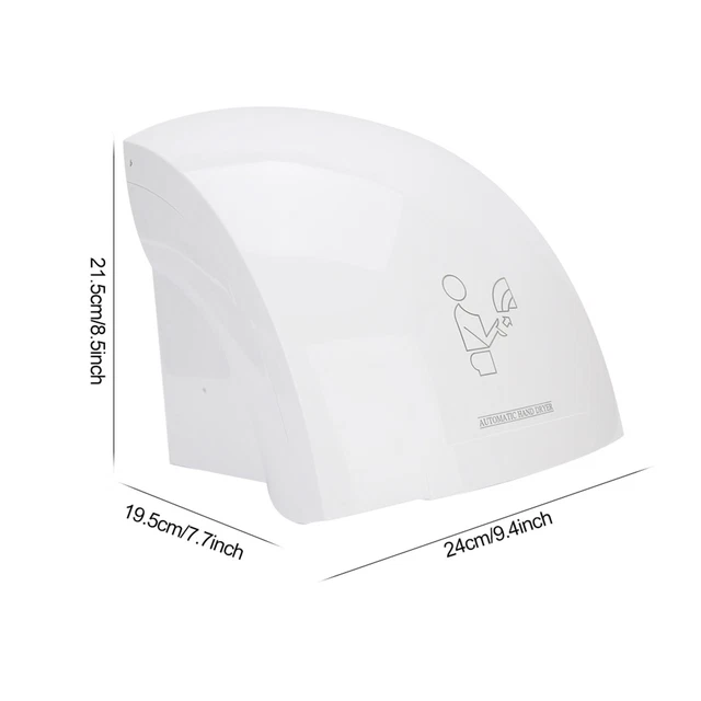 WALL MOUNTED AUTOMATIC Infrared Sensor Hand Drying Device Bathroom Hand ...