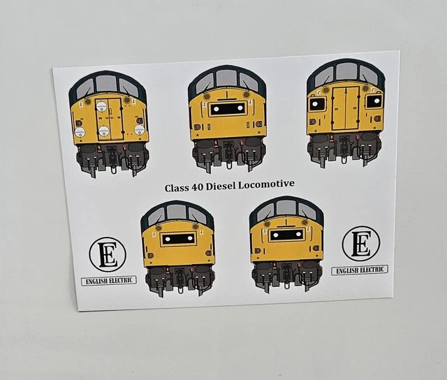 CLASS 40 FORTY BR Blue Fridge Magnet British Rail Diesel locomotive ...