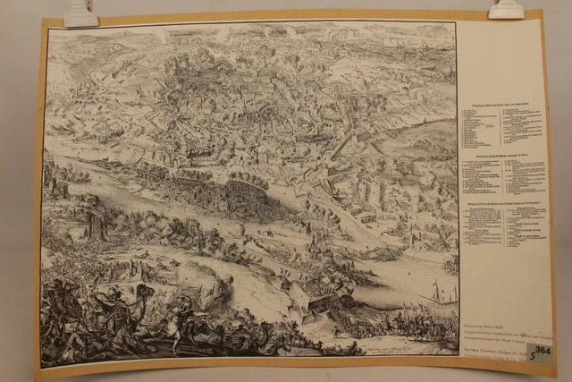 SCHOOL WALL MAP siege of Vienna 1683 the new schoolman no. 4152 mural £ ...