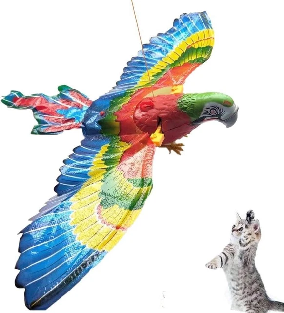 FLYING BIRD CAT Toy, Simulation Bird Interactive Cat Toy for Indoor ...
