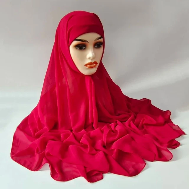Breathable Plain Jersey Hijabs Thin Muslim Islamic Hijab Soft Hijabs
