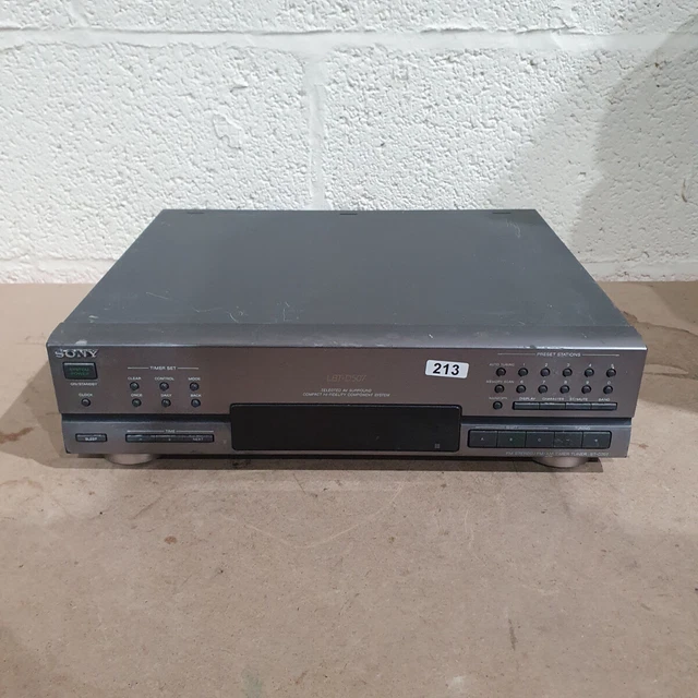VINTAGE SONY ST-D707 Black AM/FM Stereo Timer Tuner For LBT-D507 - For ...