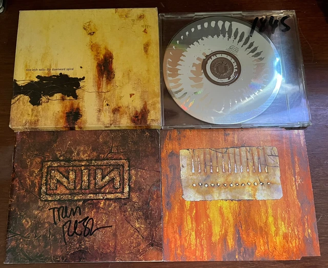 TRENT REZNOR AND Robin Fink Signed Nine Inch Nails The Downwards Spiral ...