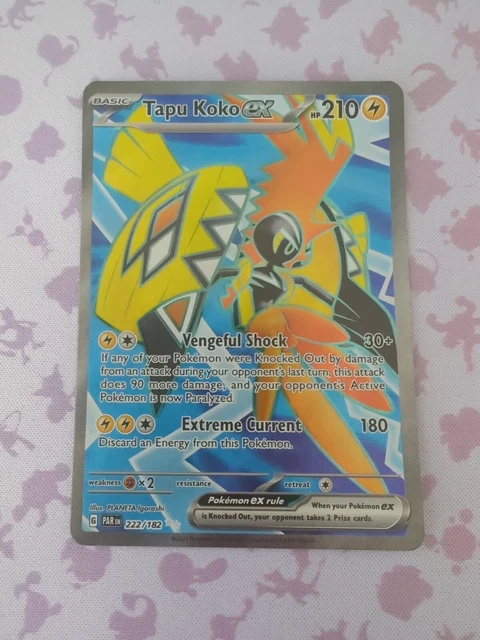 Pokemon Paradox Rift Tapu Koko Ex 222 182 Full Art Mint 9 50