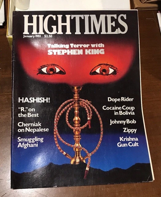 HIGH TIMES MAGAZINE Jan '81 Stephen King Hashish Smuggling Krishna ...