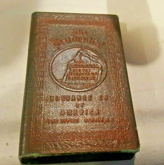 VINTAGE BOOK BANK Prudential Insurance Co Piece of the Rock Gibraltar ...