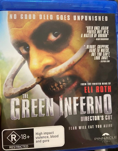 THE GREEN INFERNO - Director's Cut BLU RAY (2013 Eli Roth cannibal ...