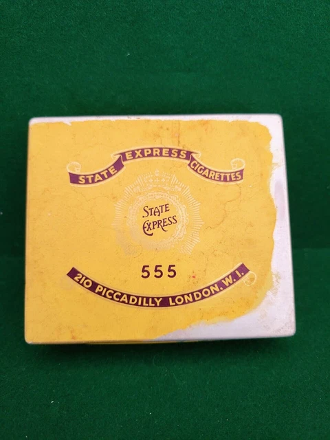 RARE VINTAGE EMPTY State Express Cigarettes 555 Ardath Co London Tin ...