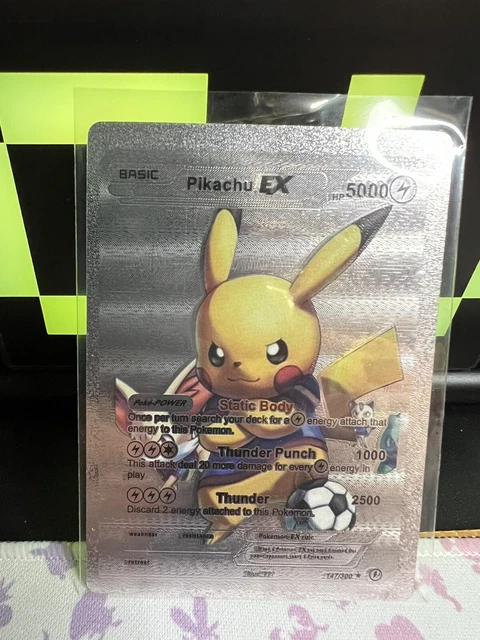CARTA POKÈMON FAN-ART: Pikachu EX [Basic] - SILVER CARD EUR 6,00 ...