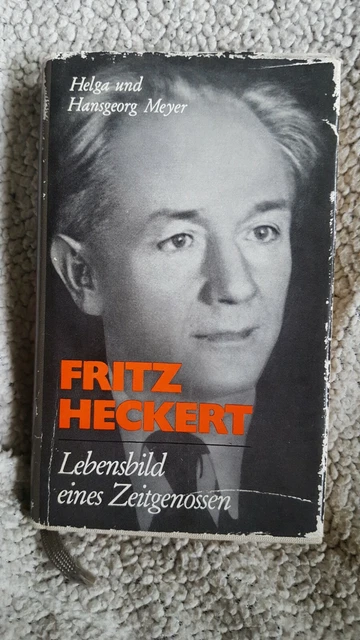 BUCH VON HELGA und Hans Georg Meyer Fritz Heckert EUR 1,00 - PicClick DE