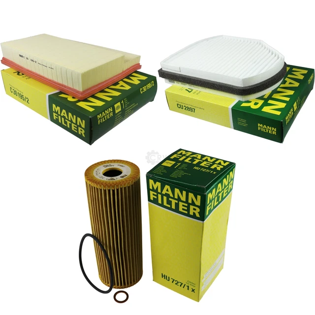 MANN-FILTER KIT DE filtre d'inspection pour Mercedes-Benz Classe C EUR ...