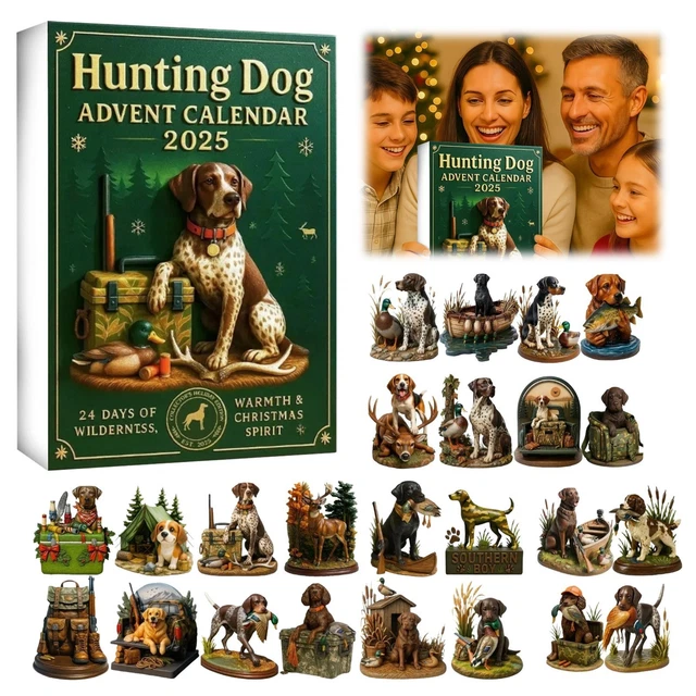 HUNTING DOG ADVENT Calendar 2025, 24 Days Hunting Lif Themed Holiday ...