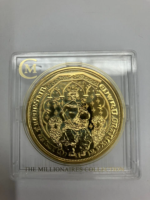 MILLIONAIRES COLLECTION KING Edward III Double Leopard Coin 2072/9999 £ ...