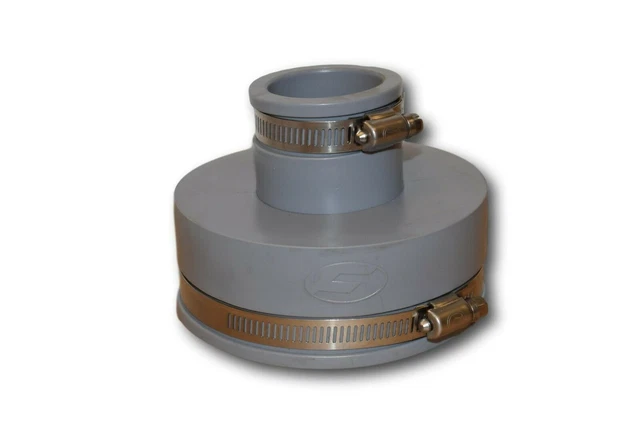 FLEXSEAL FLEXIBLE RUBBER Reducer Coupling Adaptor Pipe Waste to Soil 40 ...