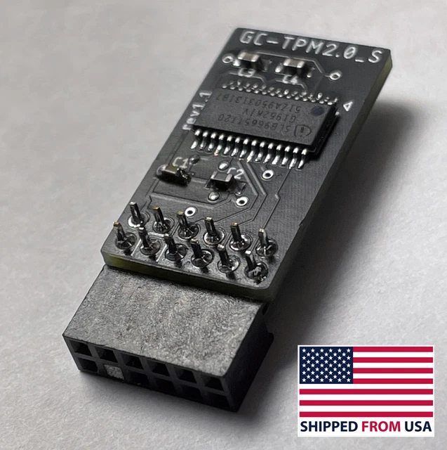 GIGABYTE GC-TPM2.0_S TPM Module (12 Pin) TPM 2.0 Trusted Platform ...