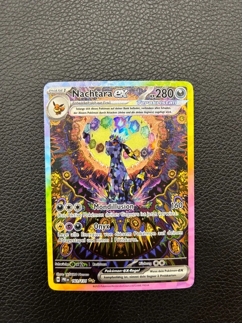 NACHTARA EX 161/131 SAR Prismatische Entwicklungen Pokémon Karte ...