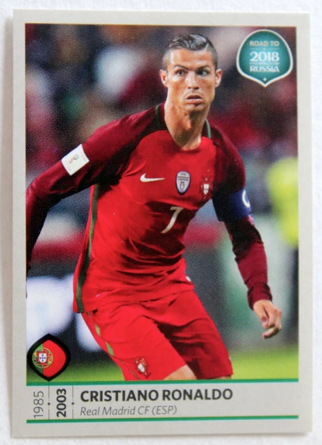 PANINI STICKER CRISTIANO Ronaldo CR7 N º 160 Road to World Cup 2018 Raro EUR 8,53 - PicClick FR