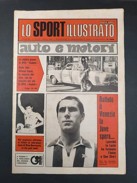 RIVISTA LO SPORT ILLUSTRATO auto e motori n. 16 (1967) Benvenuti ...