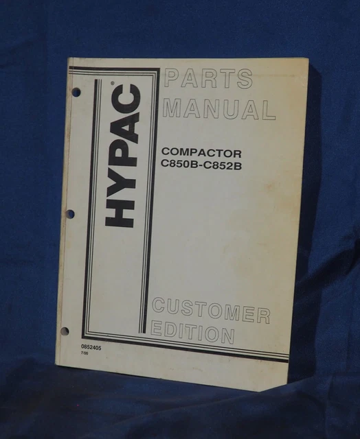 HYPAC C850B-C852B PIÈCES Manuel Client Édition Véritable EUR 47,15 ...