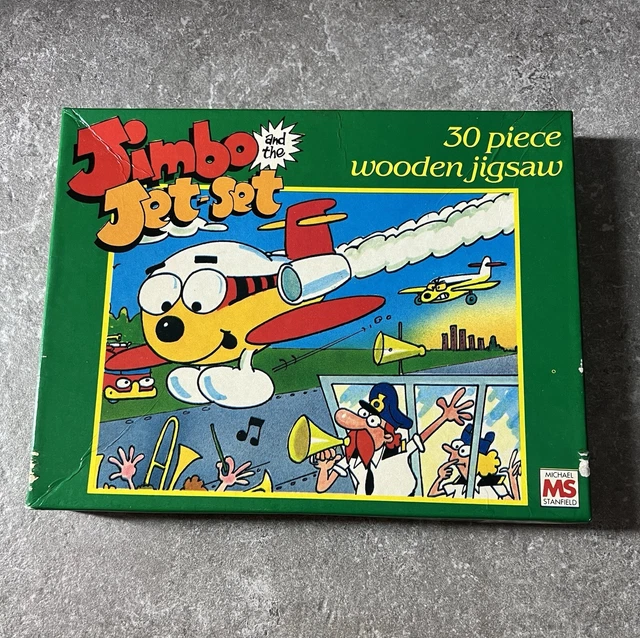 JIMBO AND THE Jet Set. Vintage Wooden Jigsaw Puzzle. 1980s Kids ...