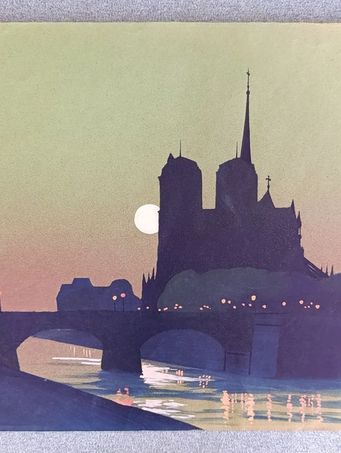 DESSIN PEINTURE PARIS de Nuit Notre Dame de Paris par Max Robert's EUR ...