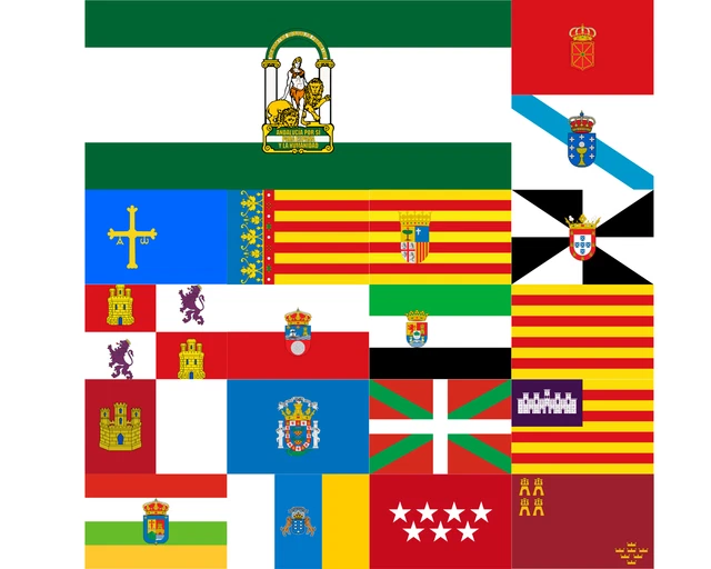 ESPAÑA BANDERAS COMUNIDADES region flags Spain 90x150cm or 60x90cm/3x5 ...