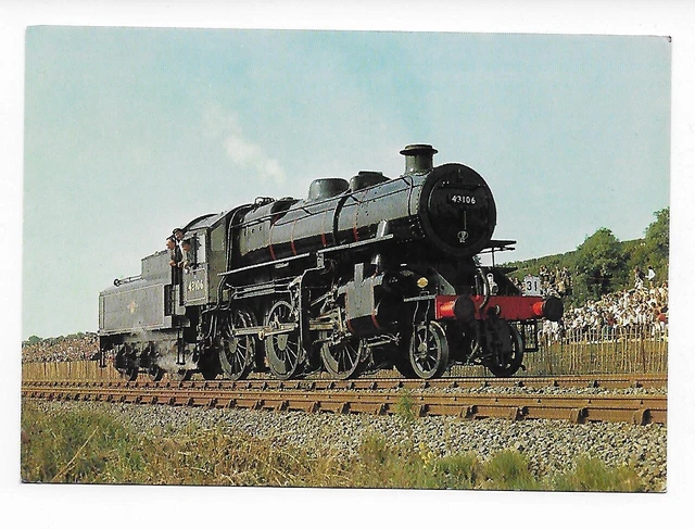 EX- LMS IVATT Class 4 2-6-0 43106 Postcard. Excellent Unused. Unposted ...