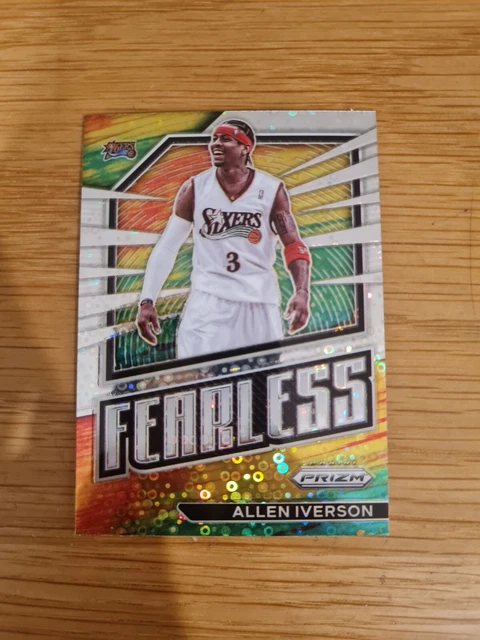 2022-23 NBA PANINI Prizm Allen Iverson Fearless Fast Break Silver ...