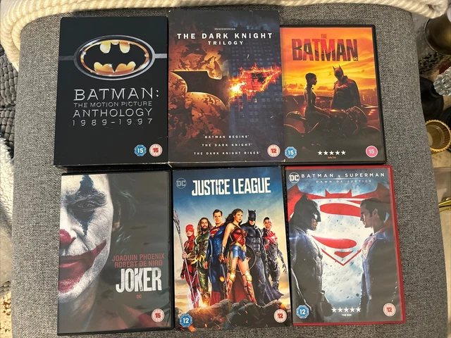BATMAN DVD FILM Bundle Dvd X 11 Quadrilogy & Trilogy Justice League VS ...