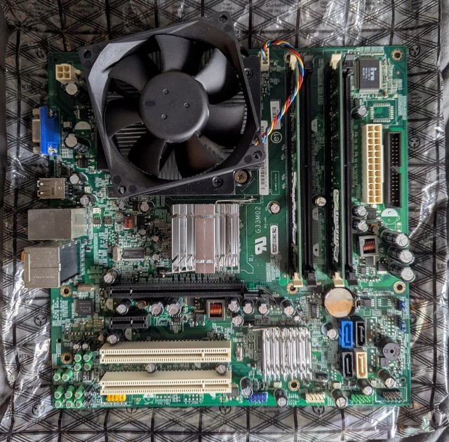FOXCONN G33MO2 LGA 775 MATX w/ Core 2 Duo E7600 + 4GB DDR2 RAM, Cooler ...