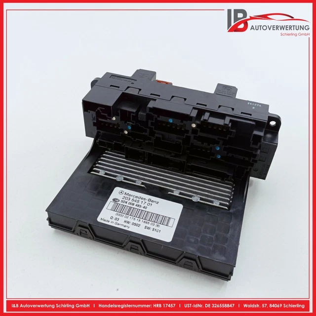 MERCEDES BENZ C-CLASS W203 C200 CDI Fuse Box SAM Module 2035451701 ...