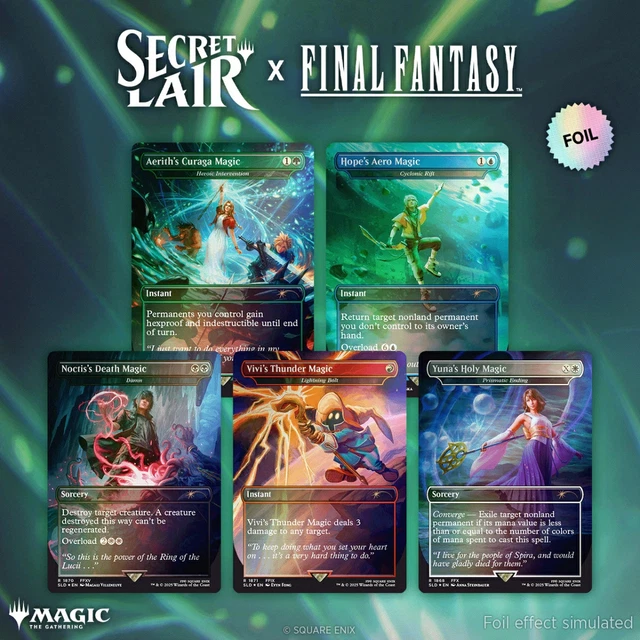 MTG SUMMER SUPERDROP 2025 Secret Lair x FINAL FANTASY Grimoire Foil $143.88 - PicClick CA