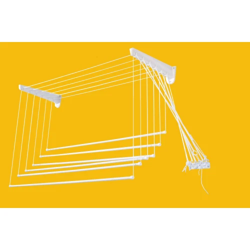 STENDIBIANCHERIA STENDI SALISCENDI in resina da parete 140x70 cm a muro ...