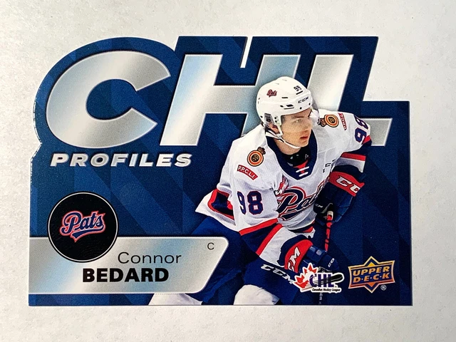 2021-22 UD CHL Profiles Rookie CONNOR BEDARD Die-Cut Rookie Card# PR-6 ...