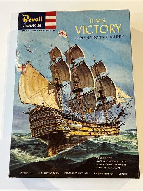 REVELL HMS VICTORY Lord Nelsons Flagship 1959 Authentic Kit H 363 298 ...