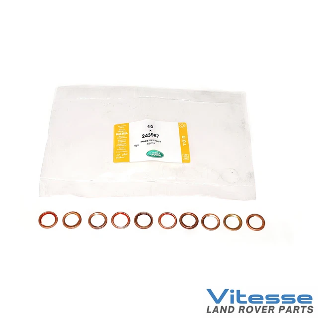 10X LAND ROVER Washer Sealing For Defender Discovery MK1 Range Rover ...