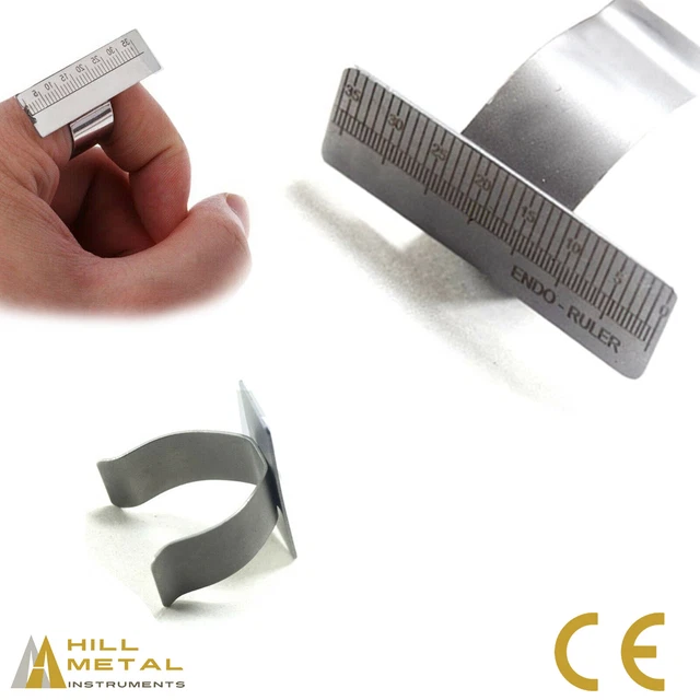 ENDODONTIC FINGER RULERS Gauge Span Measure Scale Endo Dental ...